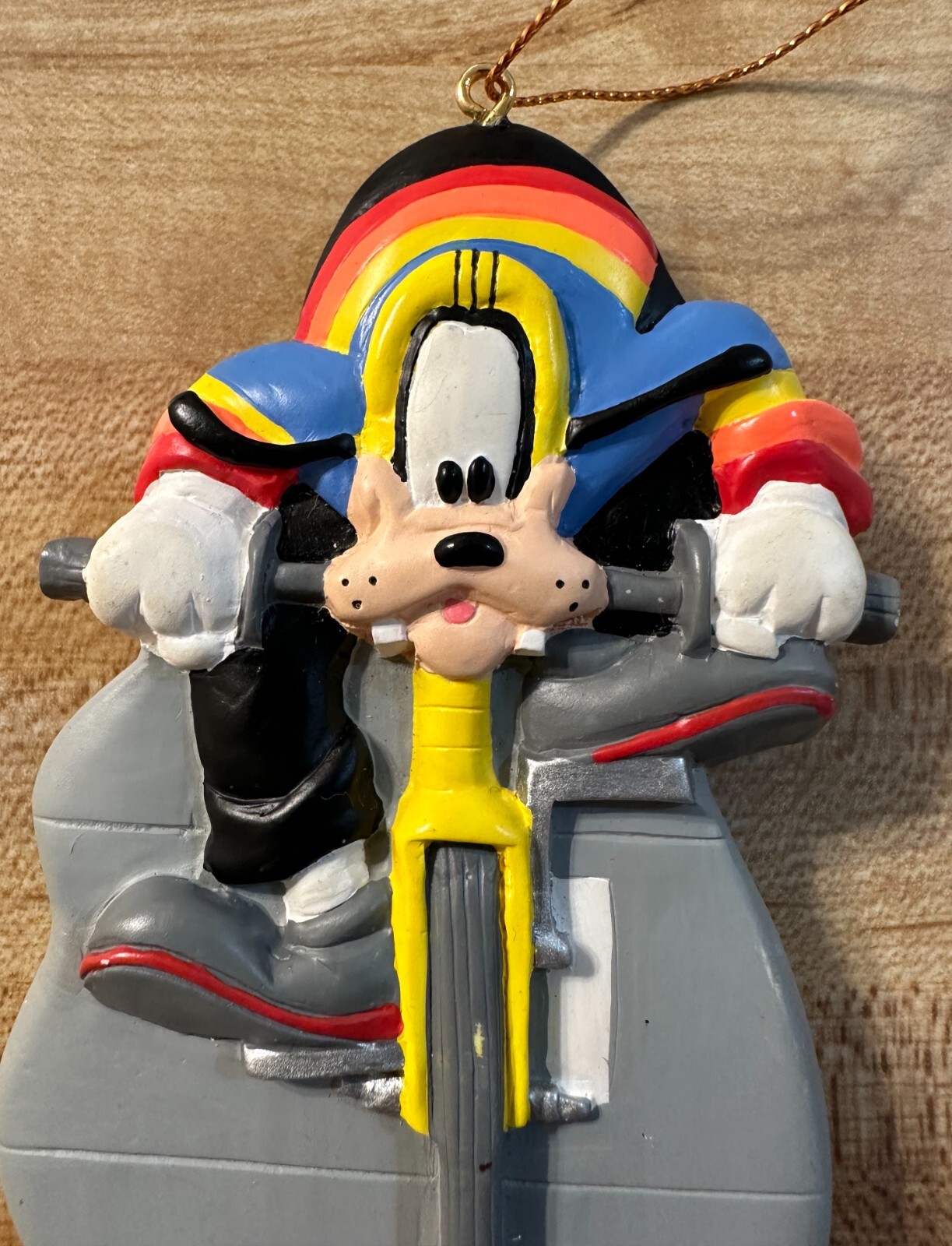 Disney Goofy Riding Bike Christmas Ornament 4 1/4" | eBay