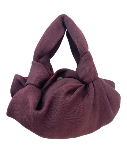 The Row Ascot Two Bordeaux Fabric Knot Bag Origami Style Handbag | eBay