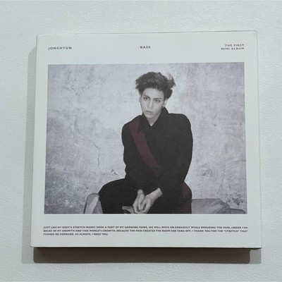 SHINee Jonghyun BASE Wine ver. 1st Mini Album 2015 Korean ver CD White ...
