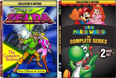 Super Mario World / The Legend of Zelda 2 Complete Series DVD Col | eBay