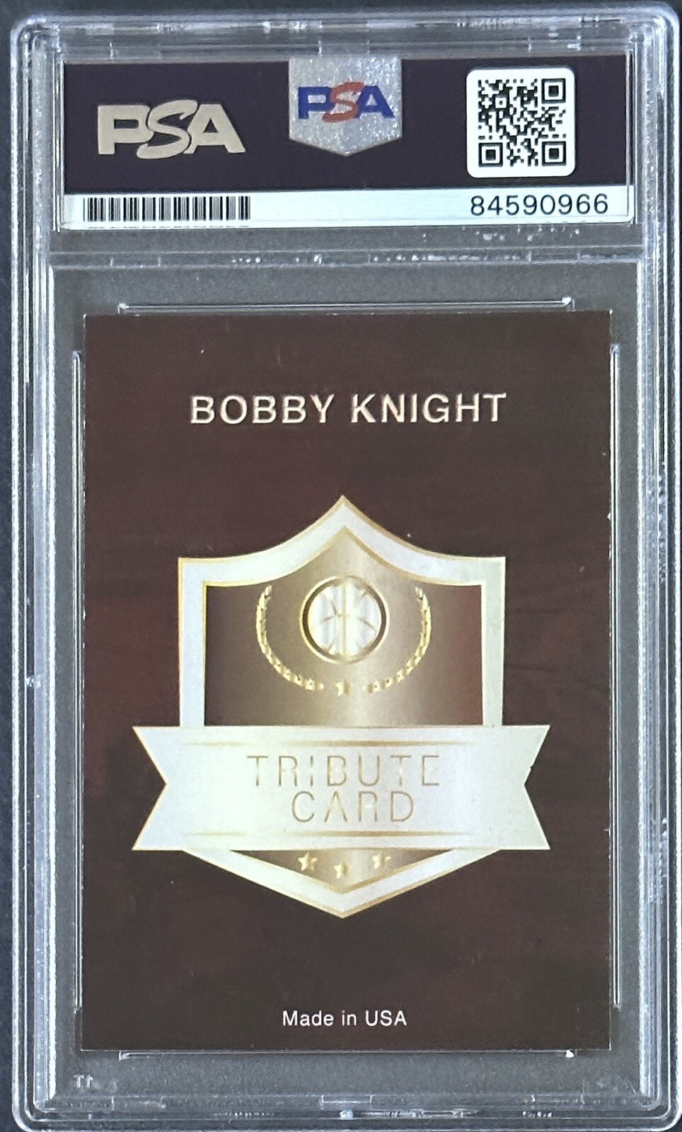 Indiana Hoosiers Tribute Card Bobby Knight Signed Autographed PSA DNA ...