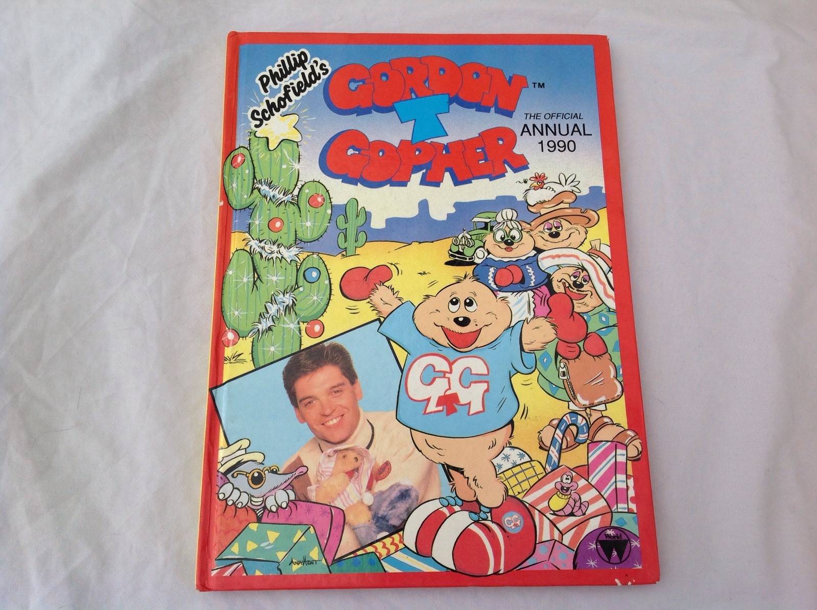 GORDON T GOPHER PUPPET CHILDRENS TV OFFICIAL ANNUAL 1990 PHILLIP ...