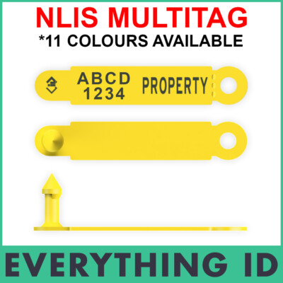 LEADER NLIS MULTI TAGS IDENTIFICATION SHEEP GOAT EAR TAGS 3 IN 1 ...