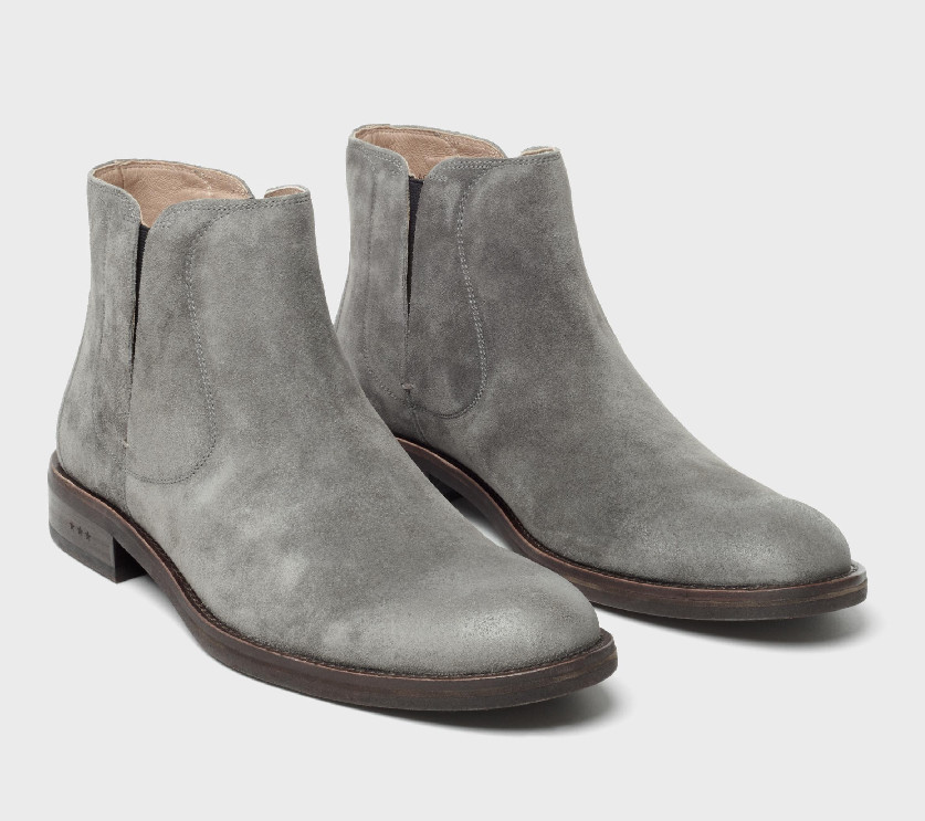 John Varvatos Waverly Suede Chelsea Boots 10 - Gem