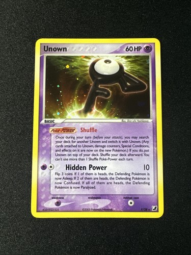 Unown F/28 EX Unseen Forces 2005 Holo Rare Pokémon Card TCG NM/LP | eBay