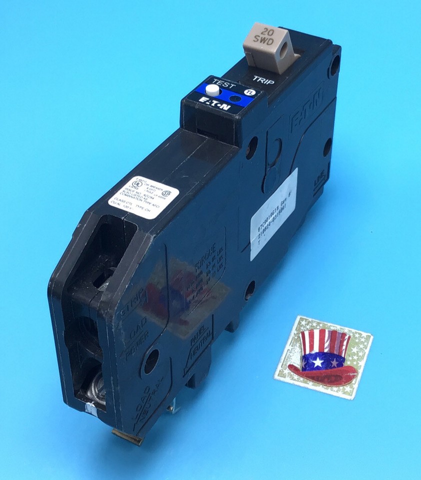 New Sealed Circuit Breaker Eaton CHFP120A1CS CHFP120DF 20 Amp Dual GFCI ...