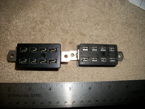 LOT OF BEAU BIG 8 PIN CINCH-JONES TYPE FEMALE CONNECTORS WITH POLARITY ...