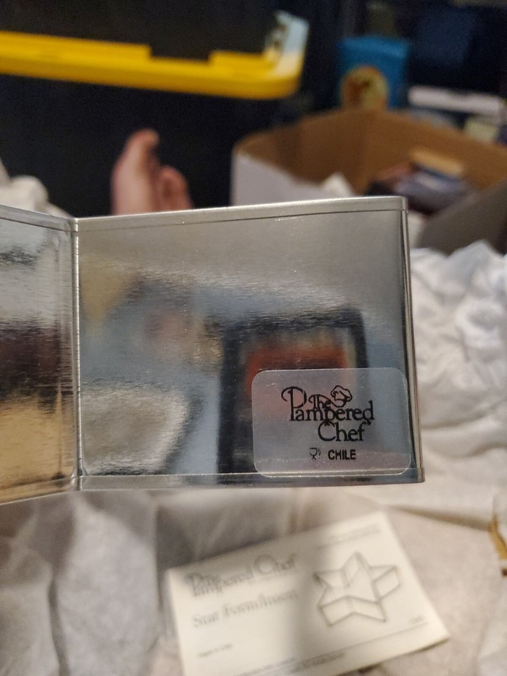 Pampered Chef METAL STAR FORM INSERT #1545 + Booklet - New in Box ...