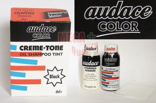 Audace Black Hair Color Creme Tone Oil Shampoo Tint Wash Away Gray ...