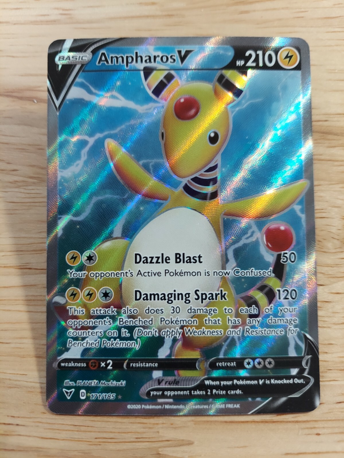 Ampharos V 171/185 Vivid Voltage NM Full Art Ultra Rare Pokemon Card | eBay