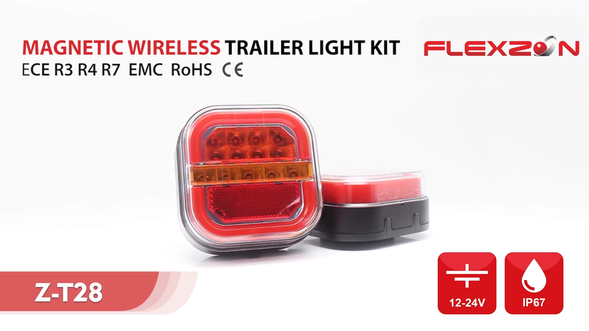 Portable Trailer Light Kit Wireless Magnetic Trailer Lights ...