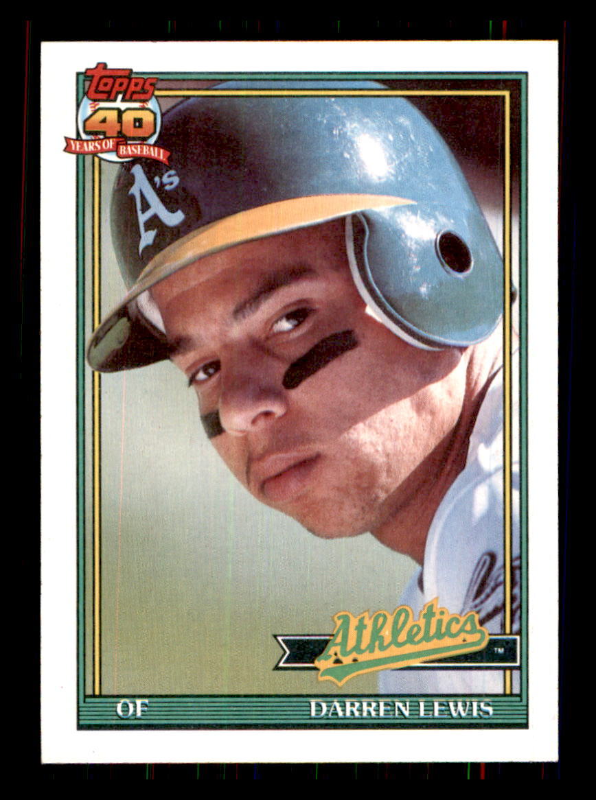 1991 Baseball Topps Darren Lewis Oakland Athletics #239 | eBay