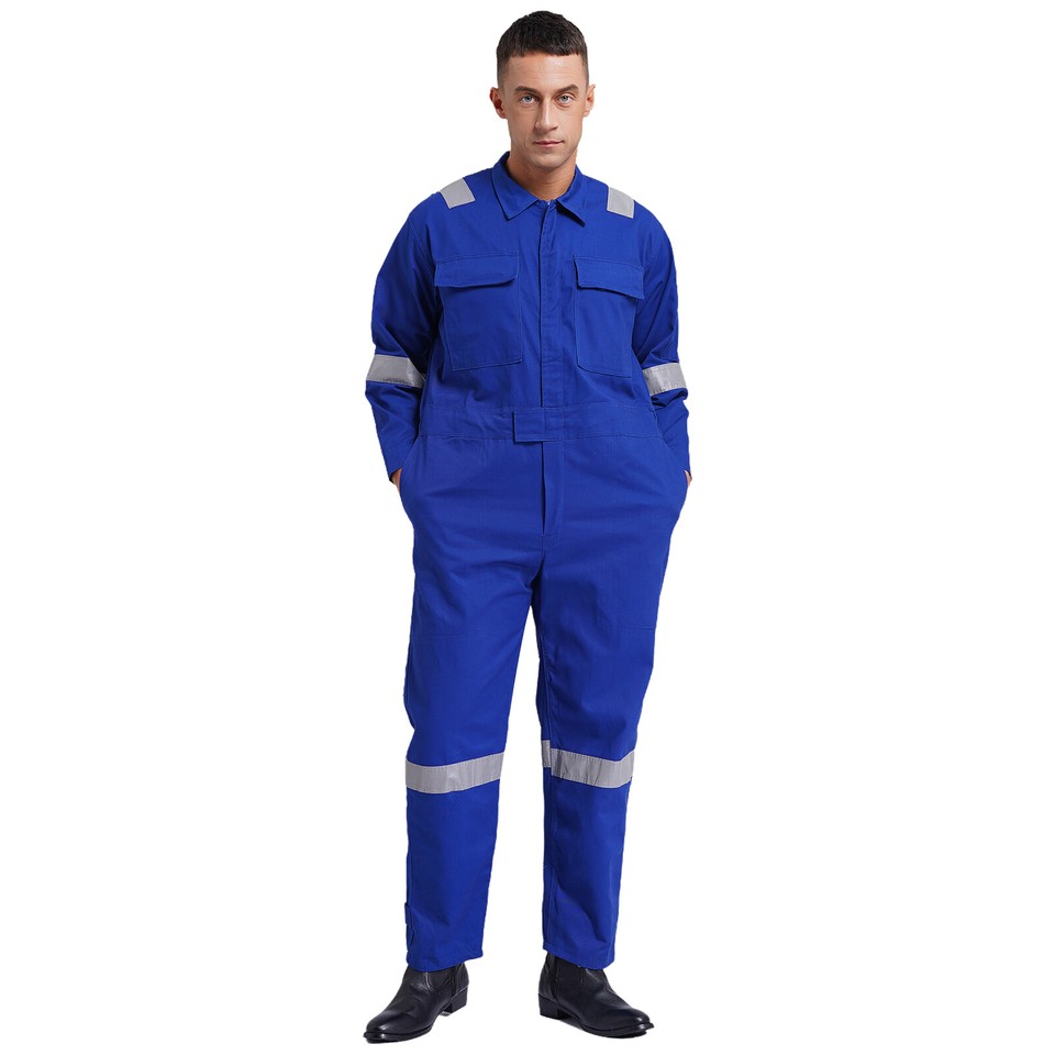 Mens Coveralls Jumpsuit Work Overalls One-piece Dustproof Dungarees ...