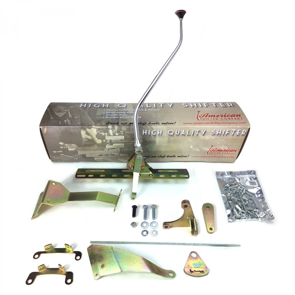 Fits Chrysler 727 Single Action Shifter Kit 23" Arm w/ Dual Bend and ...