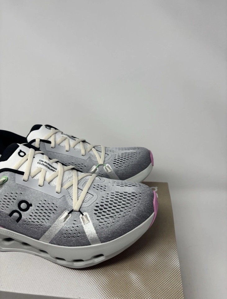 On Cloudsurfer 2 White Mineral Gray Running Sneakers 3MF10120981 Men's ...