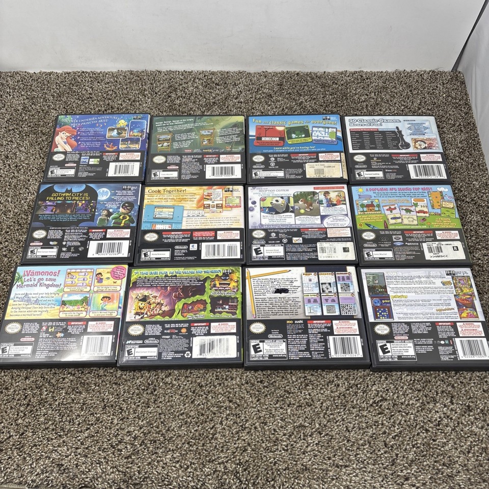 Nintendo DS Games Lot With Cases And Some Manuals Tested Lot Of 12 | eBay