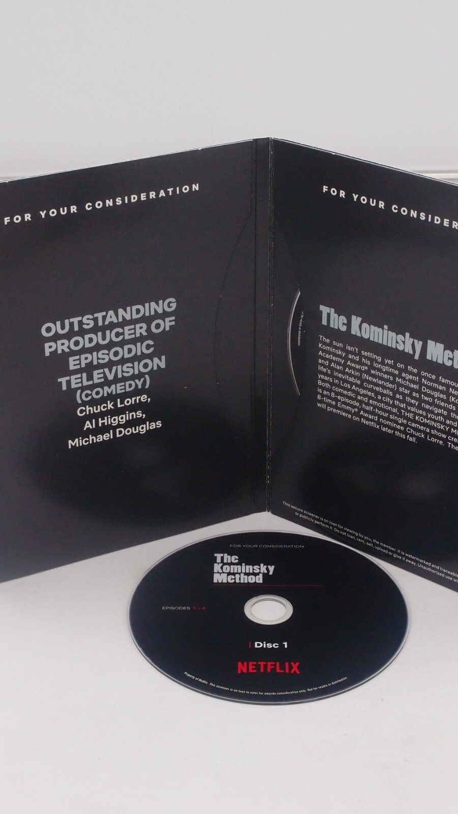 The Kominsky Method Netflix FYC 2018 (DVD, 2-Disc Set, Complete 1st Season ) | eBay UK