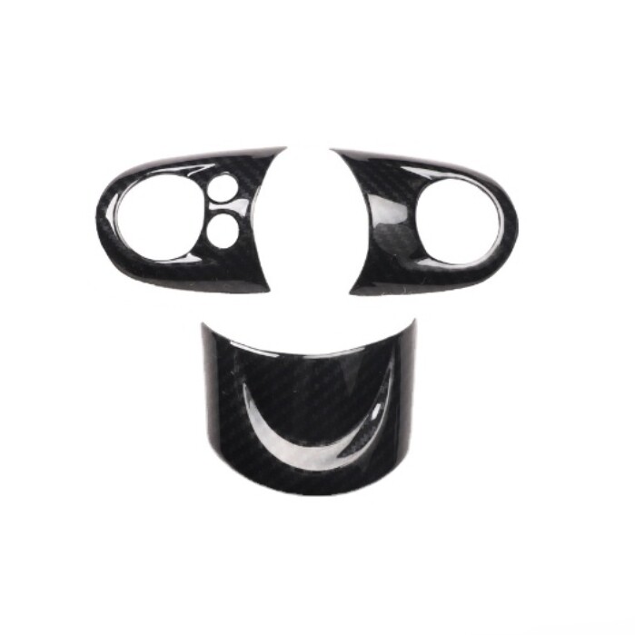 Carbon Fiber Steering Wheel Button Cover For MINI Cooper R55 R56 R57 ...