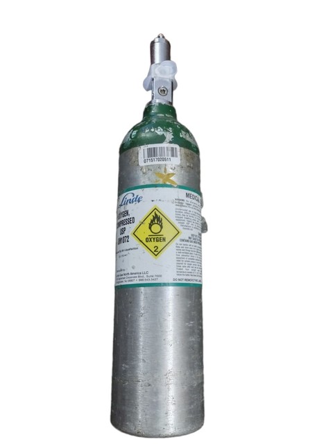 Linde Empty Compressed Oxygen Tank USP UN1072 Type B 147 Liters for ...
