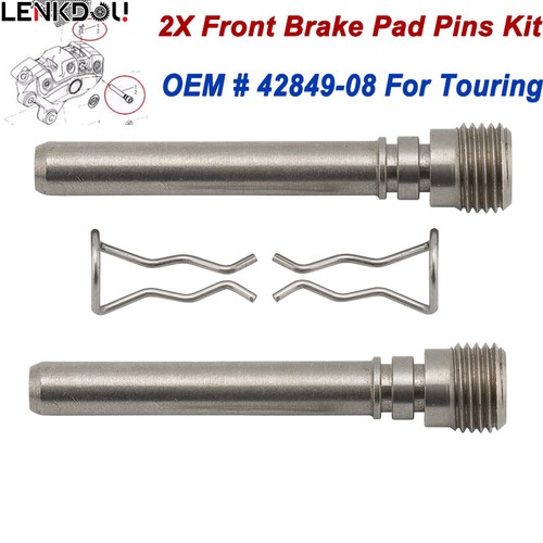 2x Front Brake Pad Pins For Harley Touring Electra Glide Road King ...