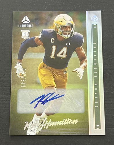 2022 Panini Luminance - Rookie Autographs #133 Kyle Hamilton /349 (RC ...