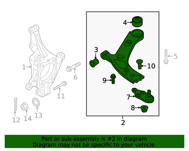 ⭐Genuine⭐ Front Lower Control Arm RH 54501S8100 for Palisade Telluride ...
