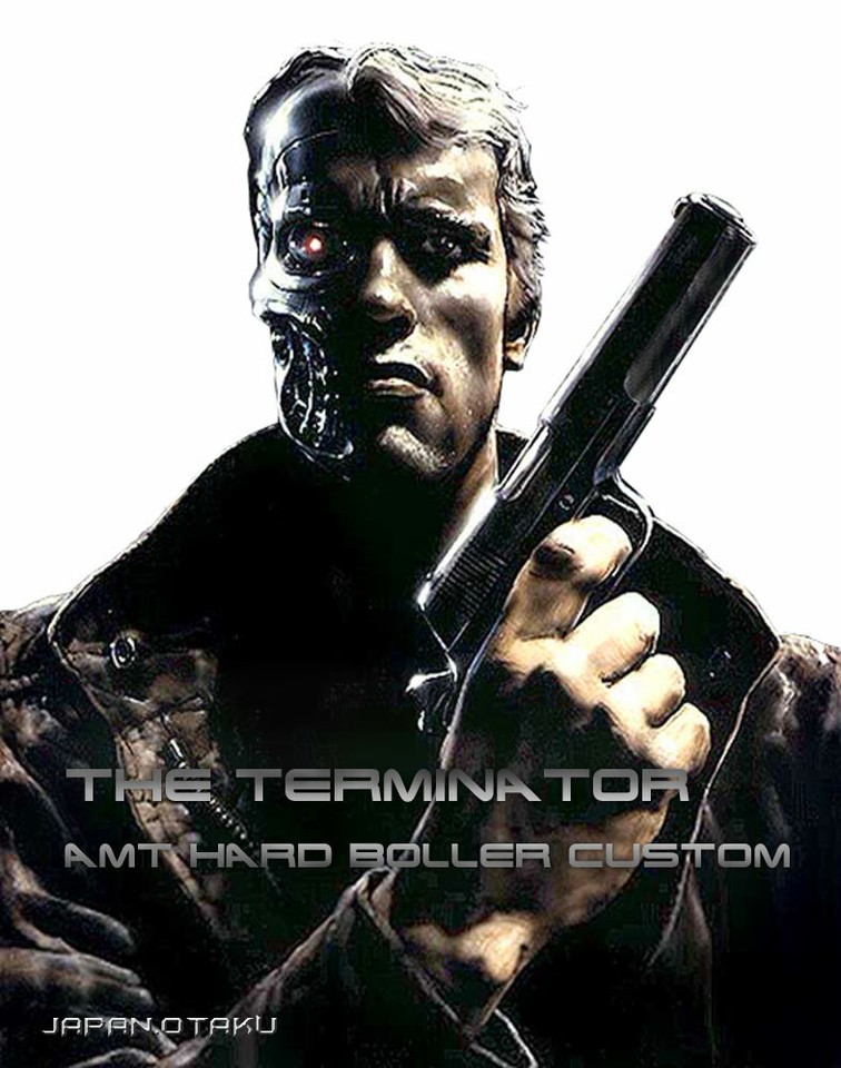 TERMINATOR 1984 45 LONG SLIDE WITH LASAR SIGHTING REPLICA HARDBALLER ...