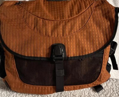 LL Bean Nylon Shoulder Messenger Bag, Orange | eBay