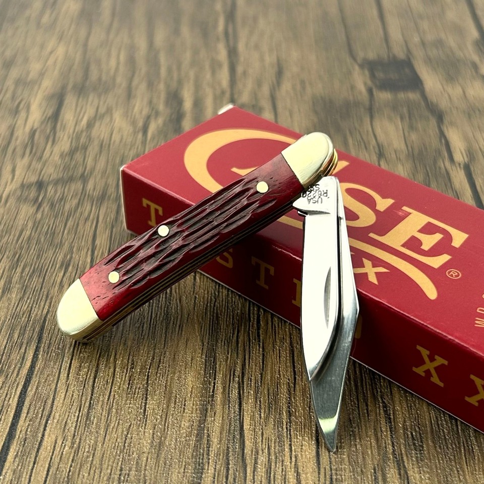 Case xx Knives Peanut Old Red Bone My First Case Pocket Knife 6220 SS ...