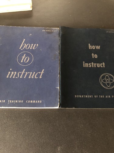 AF Manual 50-9 How To Instruct 1959 Vintage Lot 2 Air Training Command ...