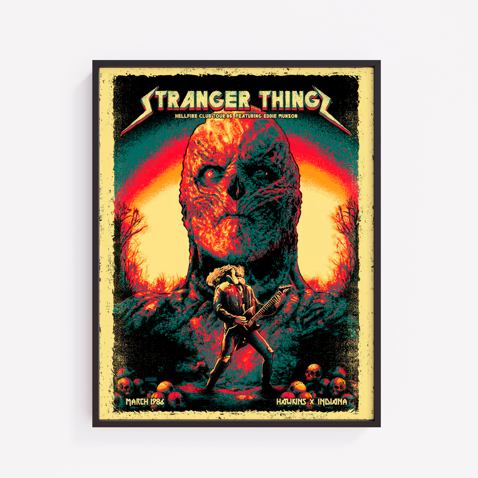 Stranger Things Print - Vecna Wall Art - 11" x 14" Eddie Munson Poster ...