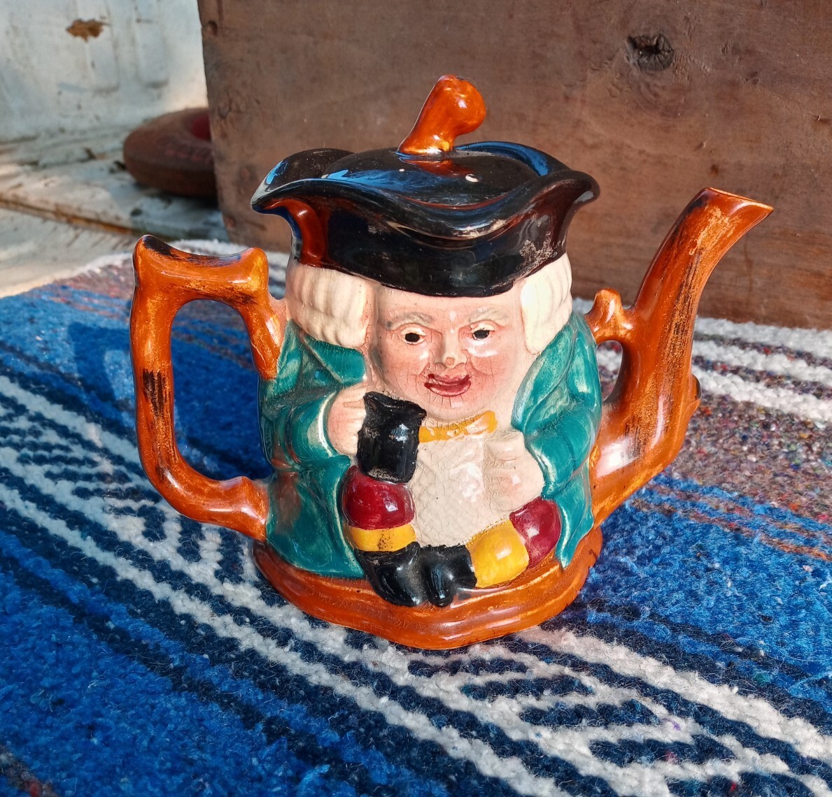 Vintage Toby Jug Teapot. It has same face on both sides of pot. Hand ...