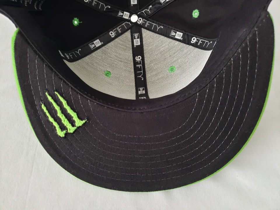 Monster Energy New Era 9Fifty Athlete Snapback Hat Cap Black Green NEW ...