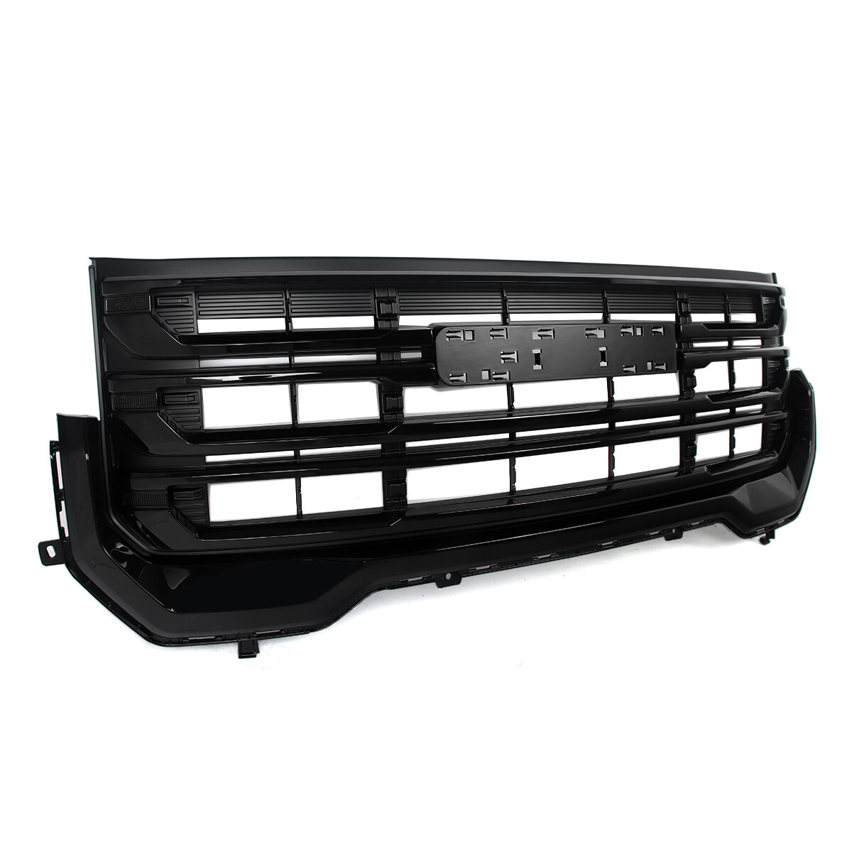 Fit For GMC Acadia 2020-23 Gloss Black Front Bumper Grille Upper Grill ...