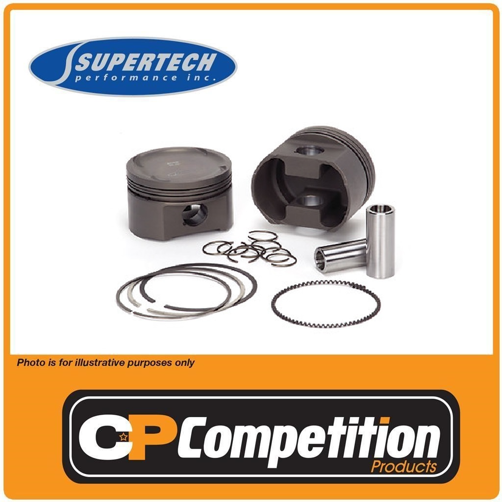 SUPERTECH FORGED PISTON & RING SET (6) FITS TOYOTA 2JZGTE 87mm BORE 9.5 ...