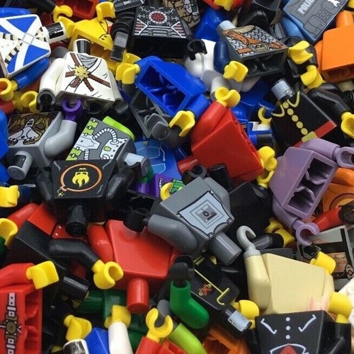 LEGO LOT OF 10 MINIFIG TORSO PIECES CITY POLICE SERIES MIX RANDOMLY ...