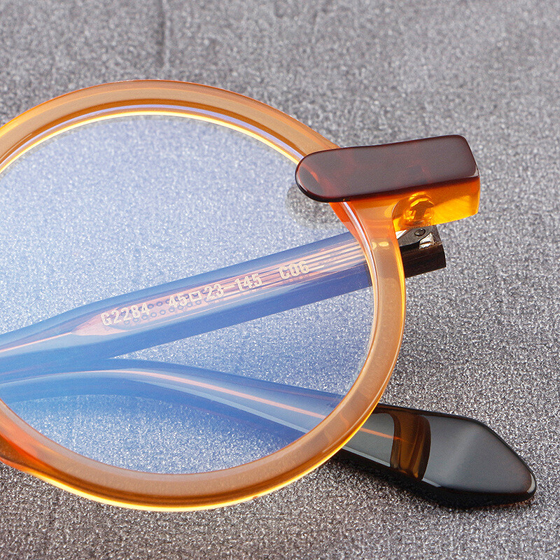 Deluxe Design 45mm Oversize Round Acetate Eyeglass Frames Brand Fashion ...