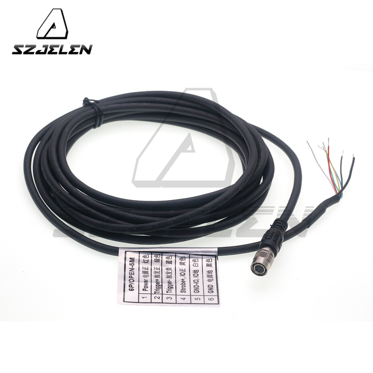 Hirose 6pin Basler GIGE AVT SFCC-6S Power Input/Output Trigger Cable ...
