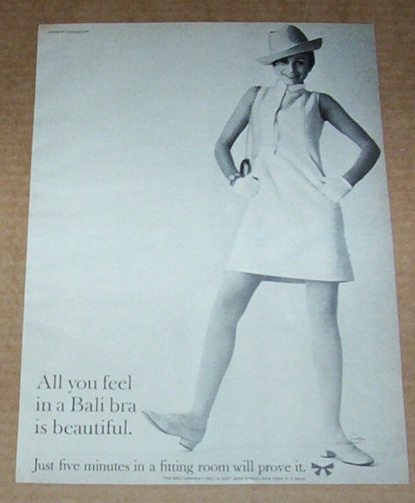 1967 print ad page - Bali lingerie Bra SEXY Girl in hat fashion Old ...
