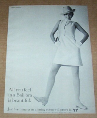 1967 print ad page - Bali lingerie Bra SEXY Girl in hat fashion Old ...
