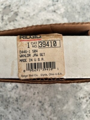 Ridgid 39410 - D446-1 jaw set for a 504 threader head | eBay