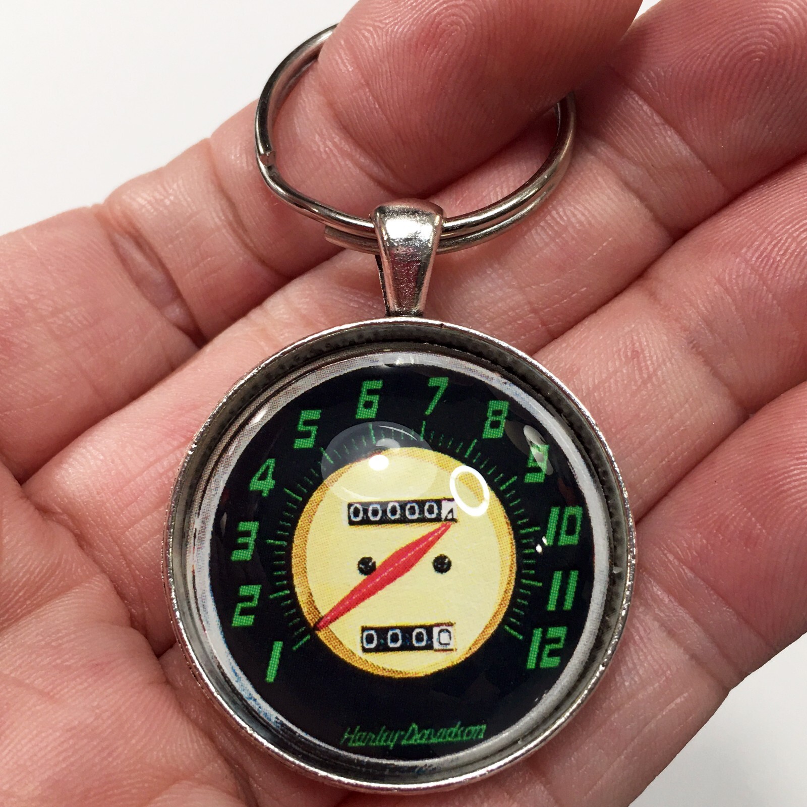 Harley Davidson Panhead 120 MPH Speedometer Keychain 1953 - 1961 style ...