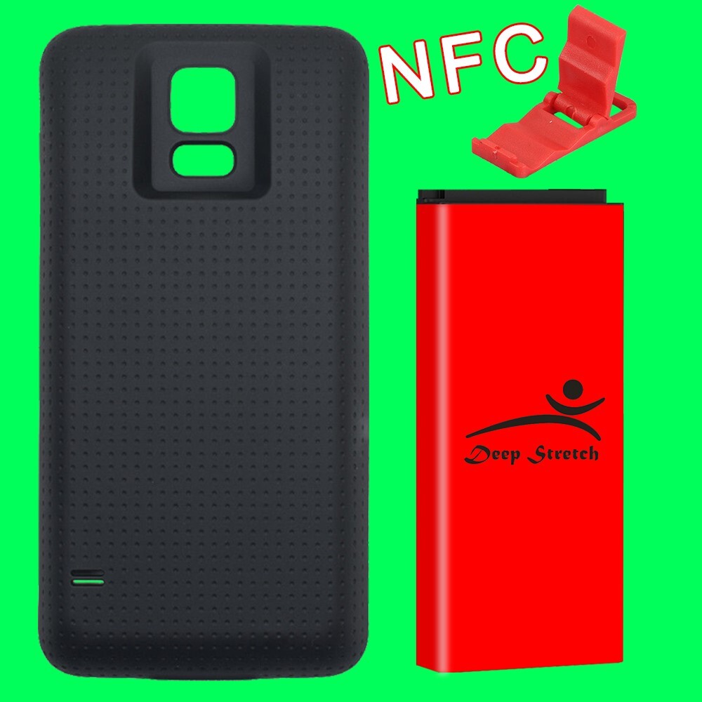 Deep Stretch 9000mAh Extended NFC Battery Black Cover f Samsung Galaxy ...