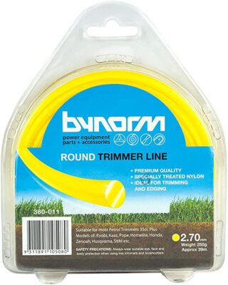 Bynorm 380-011 Round Trimmer Line, 2.7 mm x 39, Yellow | eBay Australia