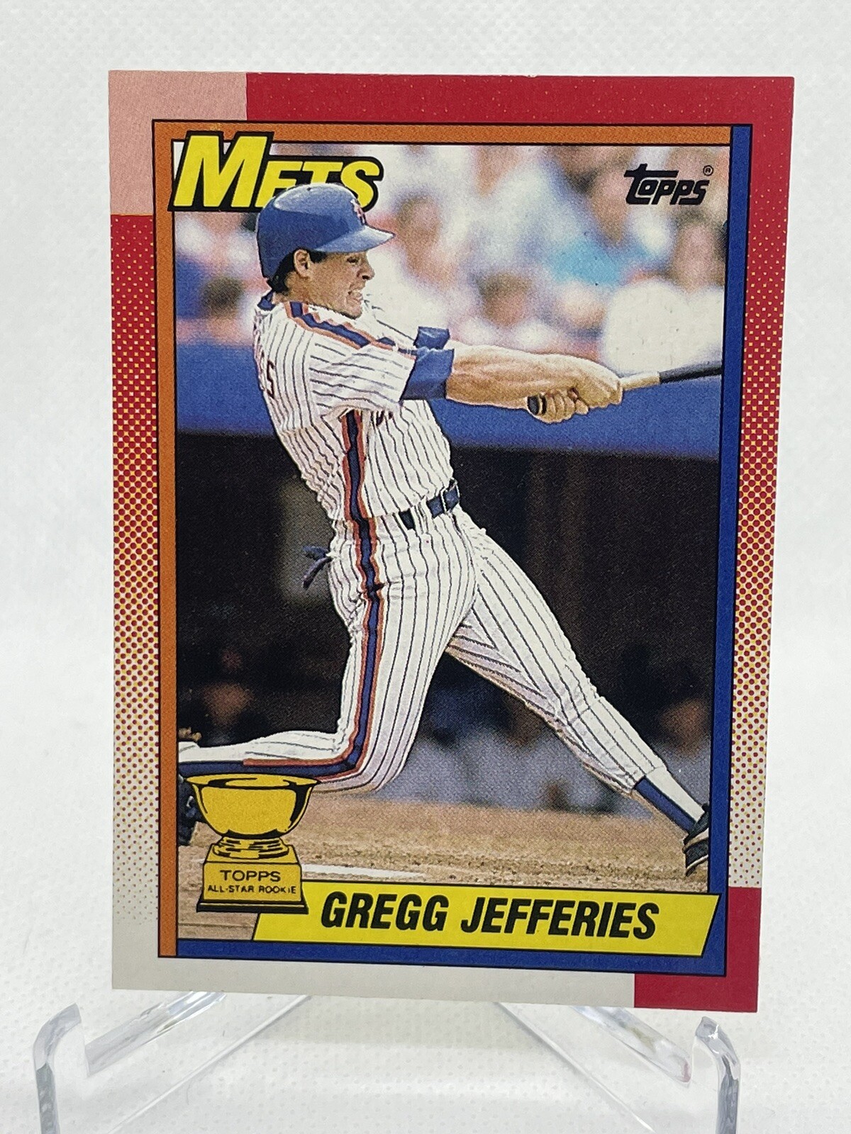 1990 Topps Gregg Jefferies Rookie Cup Mets Baseball | eBay