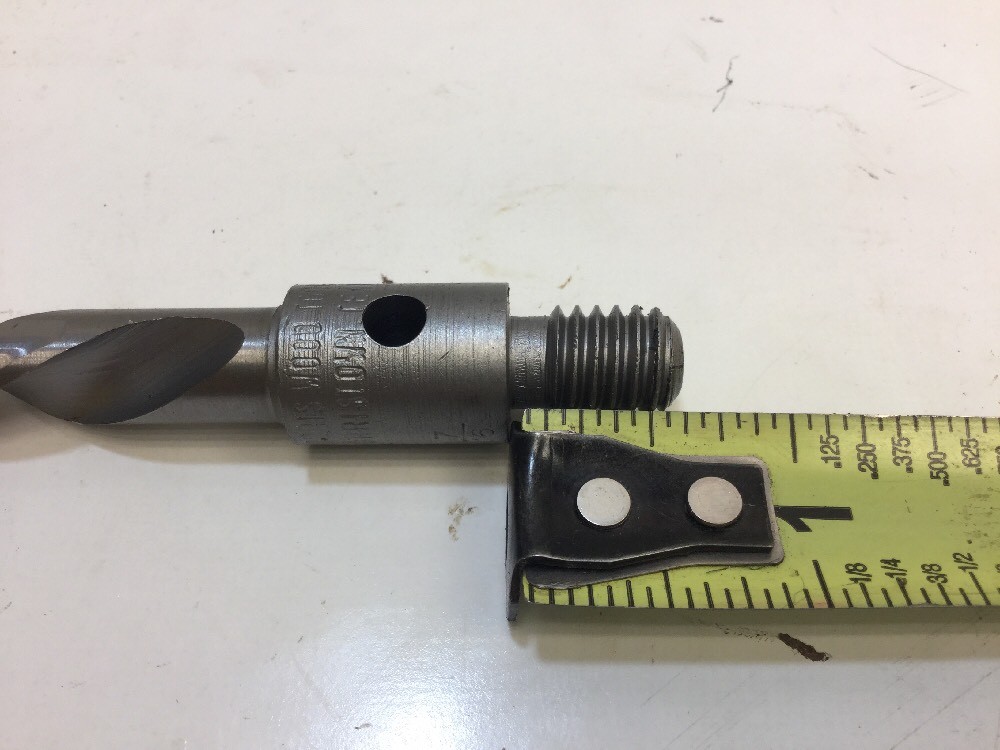 #28 Lot of 2 MORRIS WOOD TOOL 7/16" LH Drill Bit-Threaded/Screw Shank ...