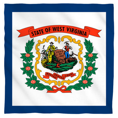 Bandana - State Of West Virginia Montani Semper Liberi Flag (22x22 inch ...