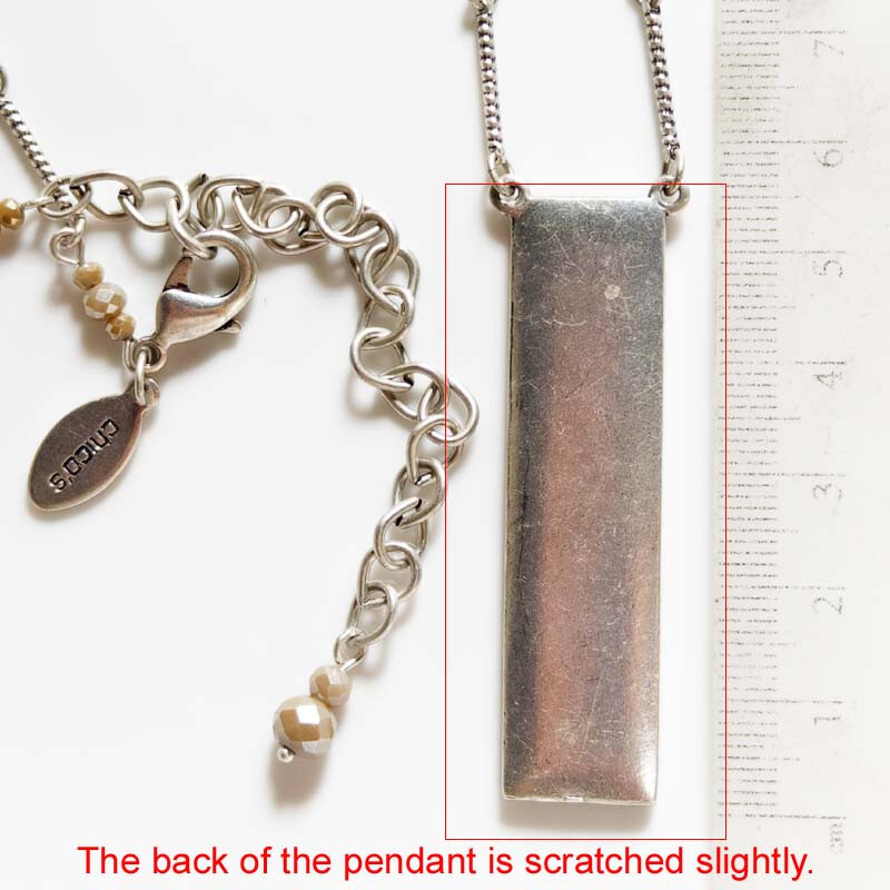 New 31" Chicos Square Pendant Necklace Gift Vintage Women Party Holiday ...