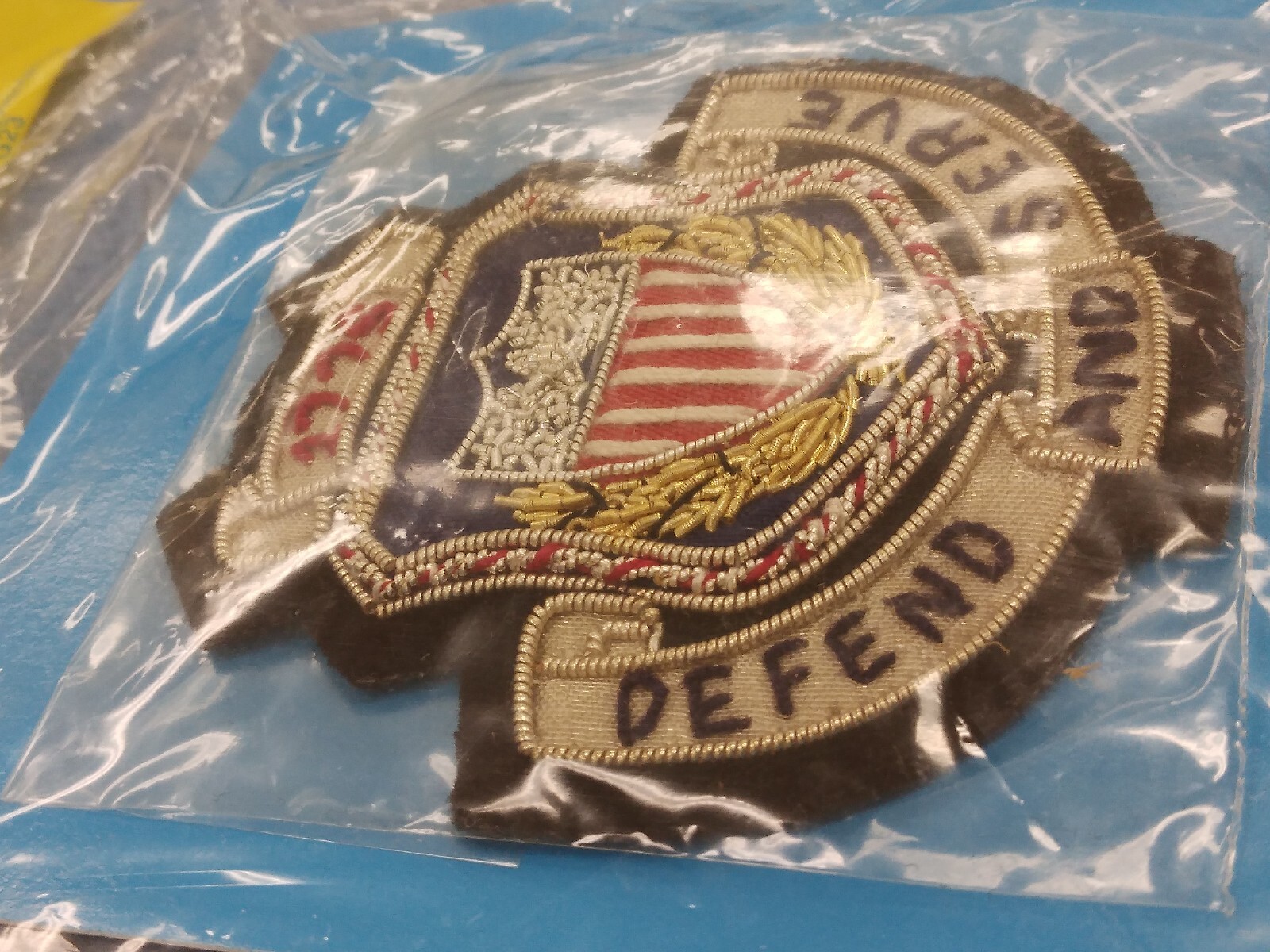 VINTAGE - BULLION ADJUTANT GENERAL CORPS PATCH - NEW SEALED | eBay