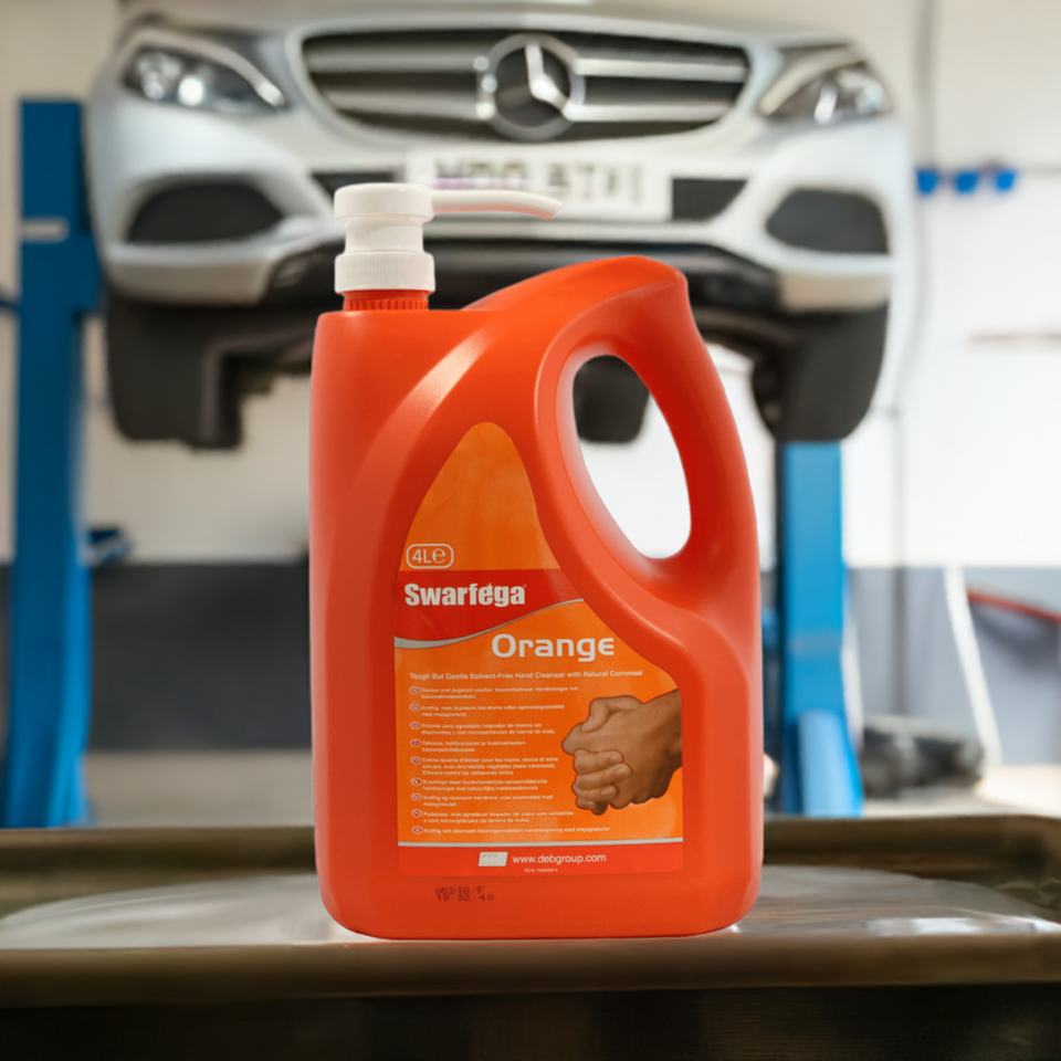 Deb Swarfega Orange SOR4LMP Heavy Duty Hand Cleaner 4 x 4L Pump Top ...